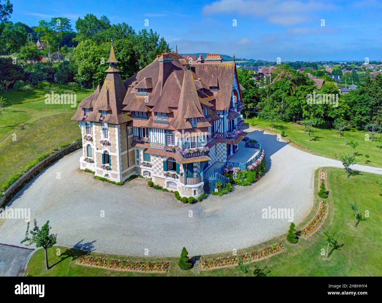 France, Calvados, Deauville; the villa Strassburger Stock Photo - Alamy