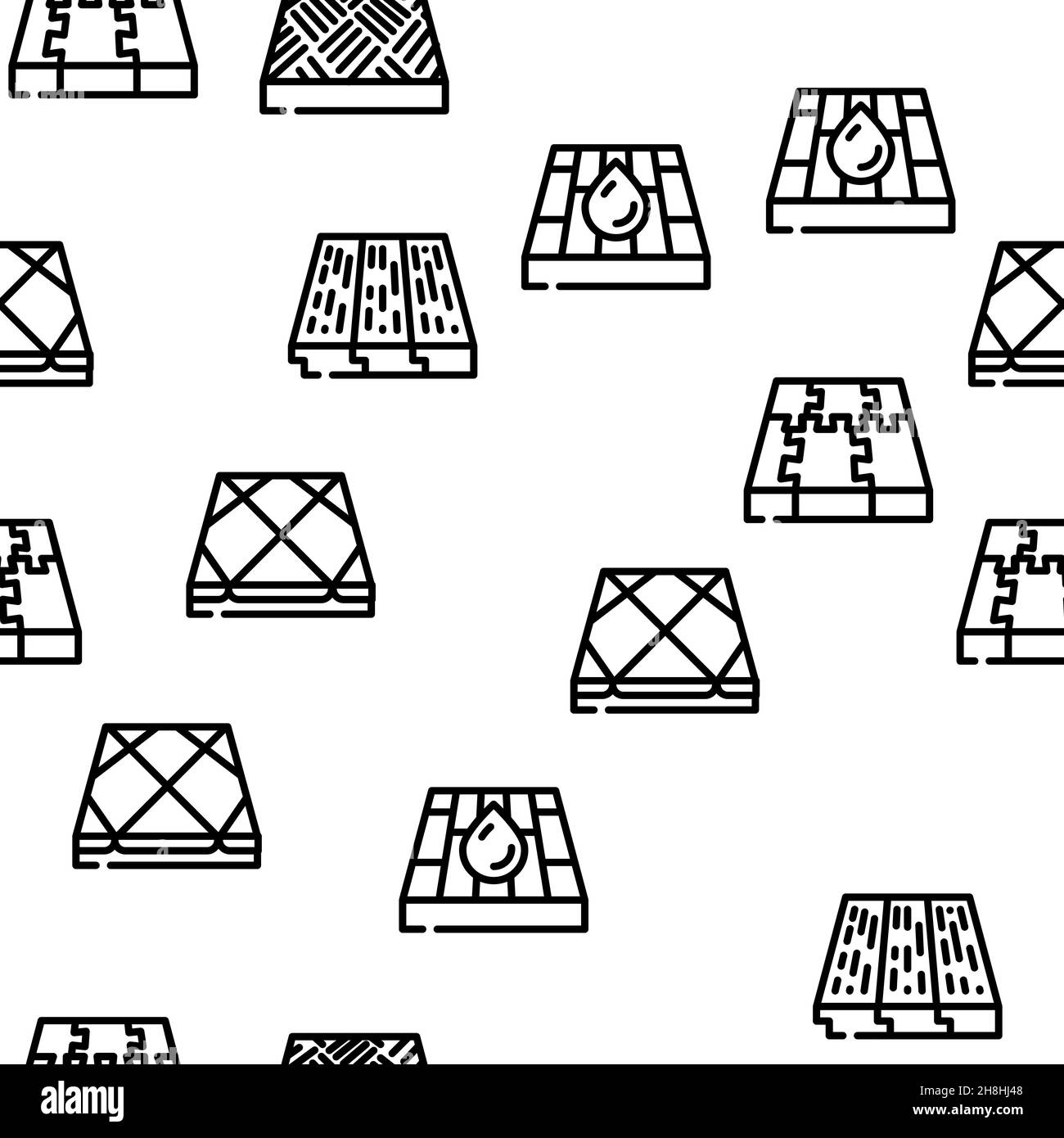 Floor Material Layers Renovation Vector Seamless Pattern Stock Vector ...