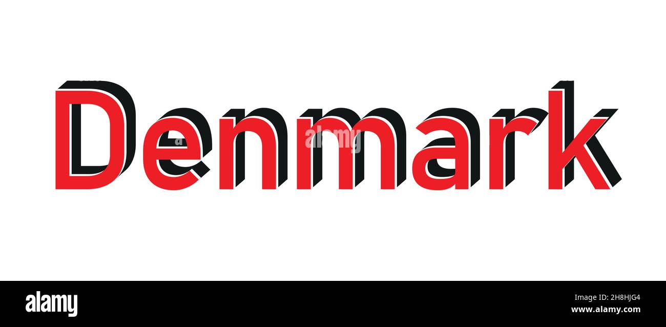 Vector rubber stamp with name DENMARK, isolated on white Stock Vector ...