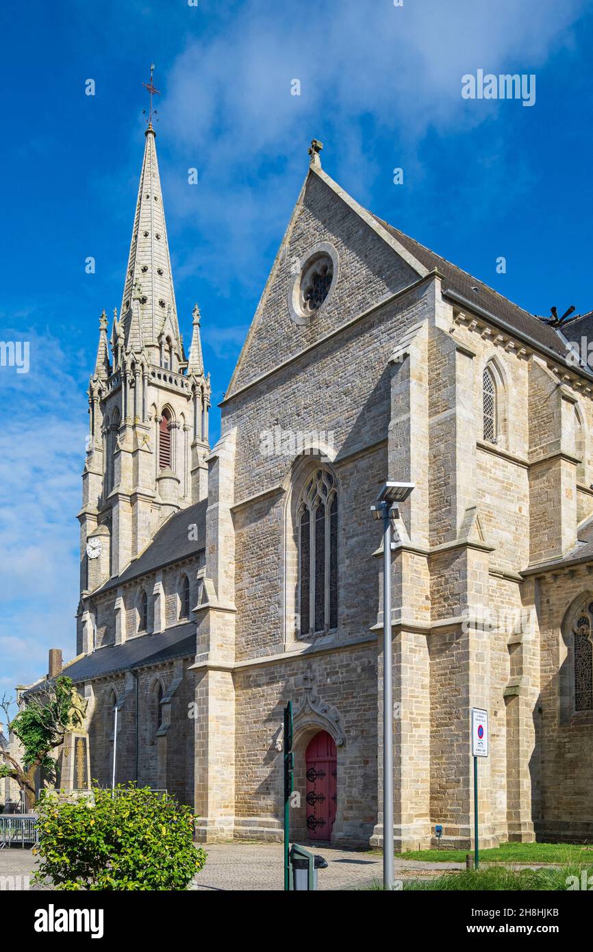France, Morbihan, Elven, Saint-Alban church Stock Photo - Alamy