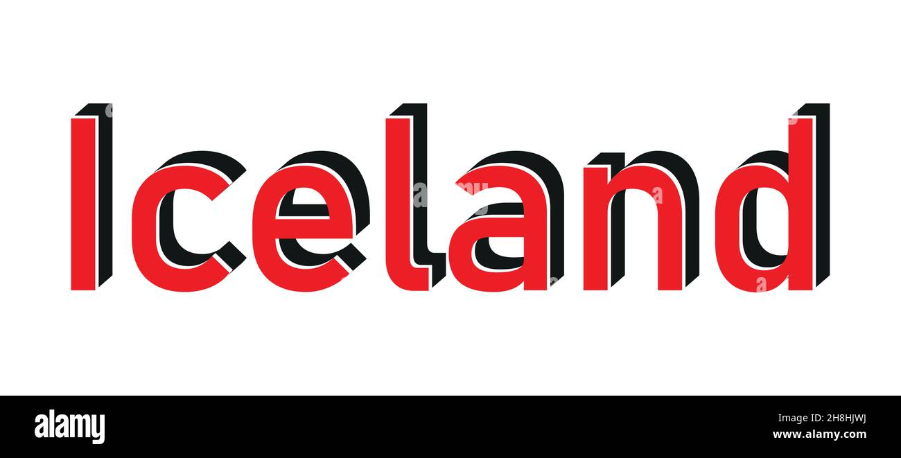 Iceland red stamp text on white Stock Vector Image & Art - Alamy