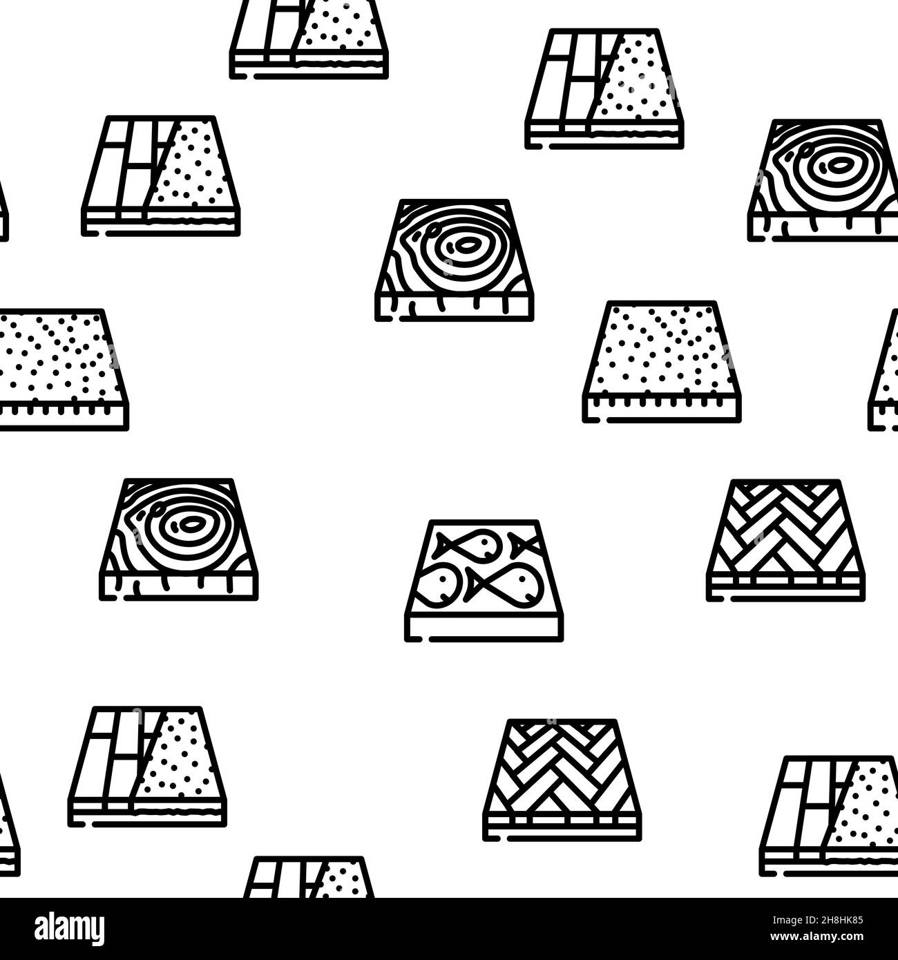 Floor Material Layers Renovation Vector Seamless Pattern Stock Vector ...