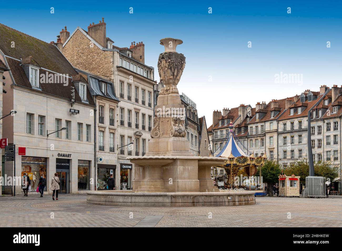 France, Doubs, Besancon, historic city centre, the Place de la ...