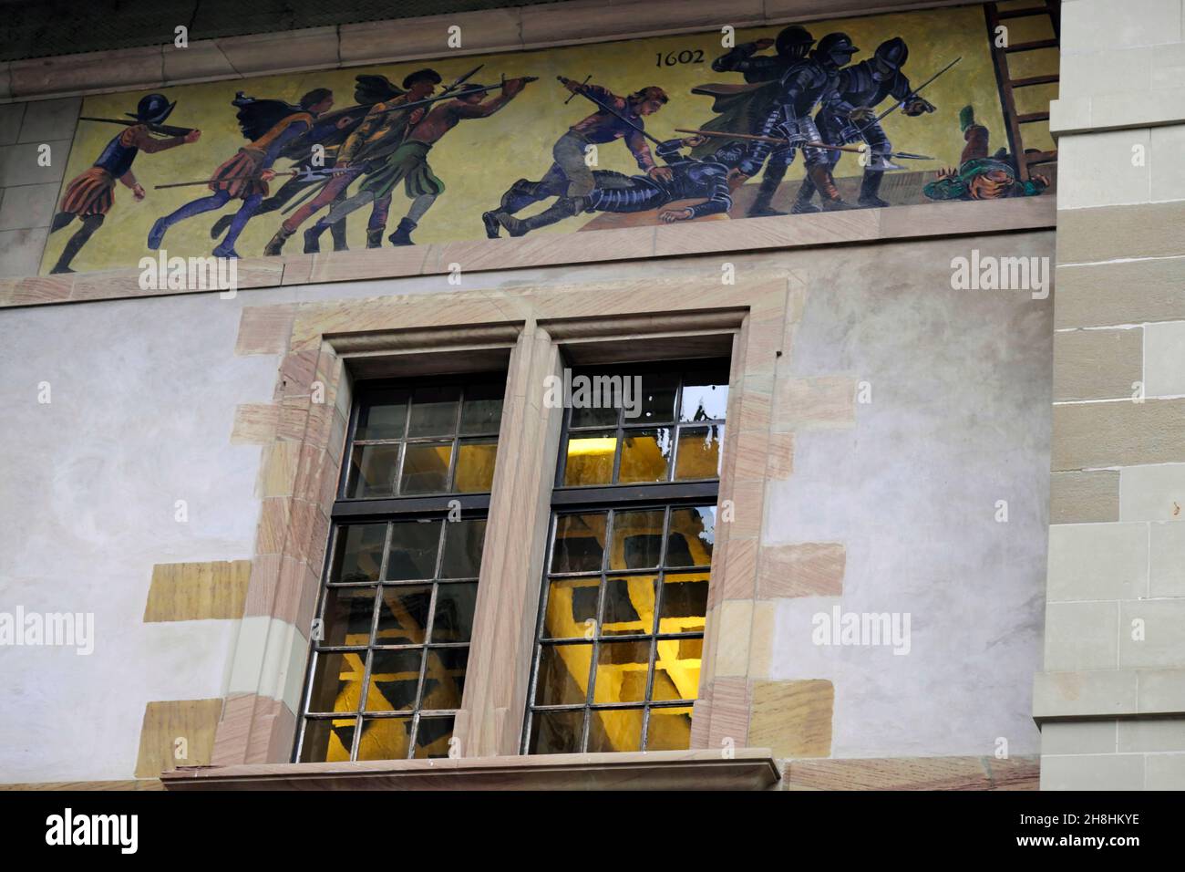 Switzerland, canton of Geneva, Geneva, Rue de l Hotel de Ville, old ...