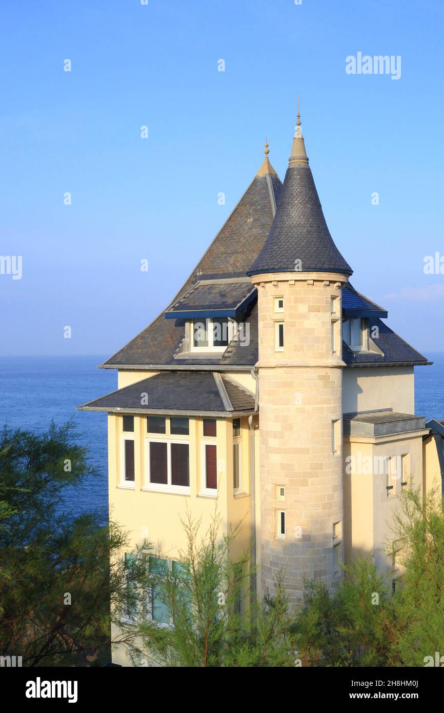 France, Pyrenees Atlantiques, Basque Country, Biarritz, villa Belza ...