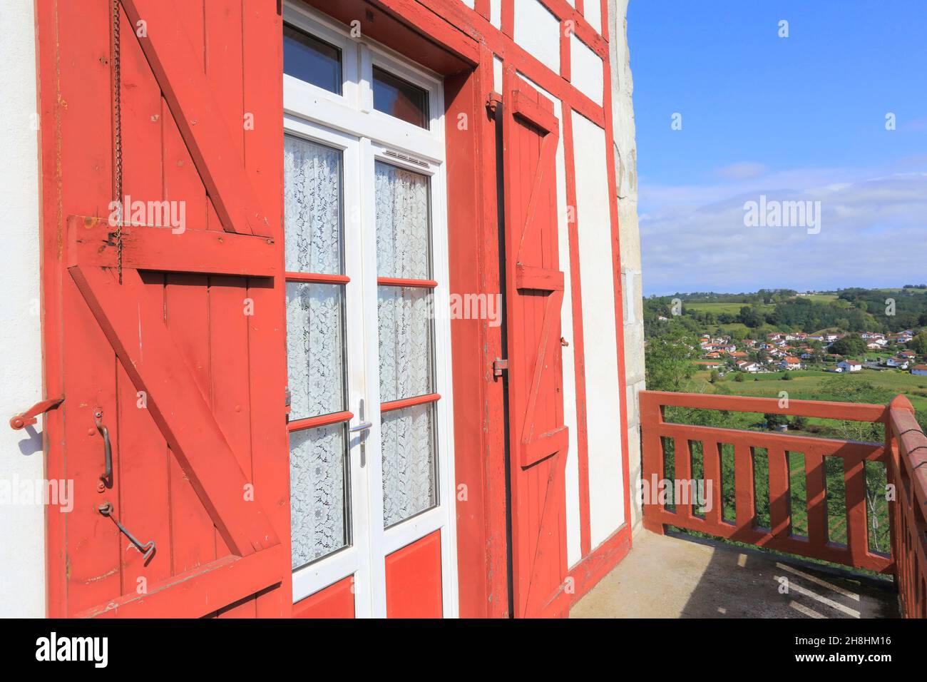 France, Pyrenees Atlantiques, Basque Country, Cambo les Bains (upper ...