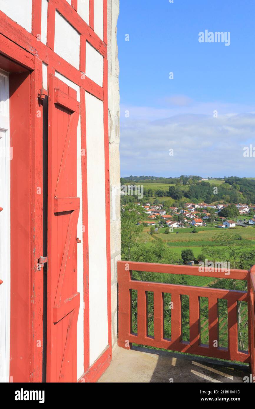France, Pyrenees Atlantiques, Basque Country, Cambo les Bains (upper ...