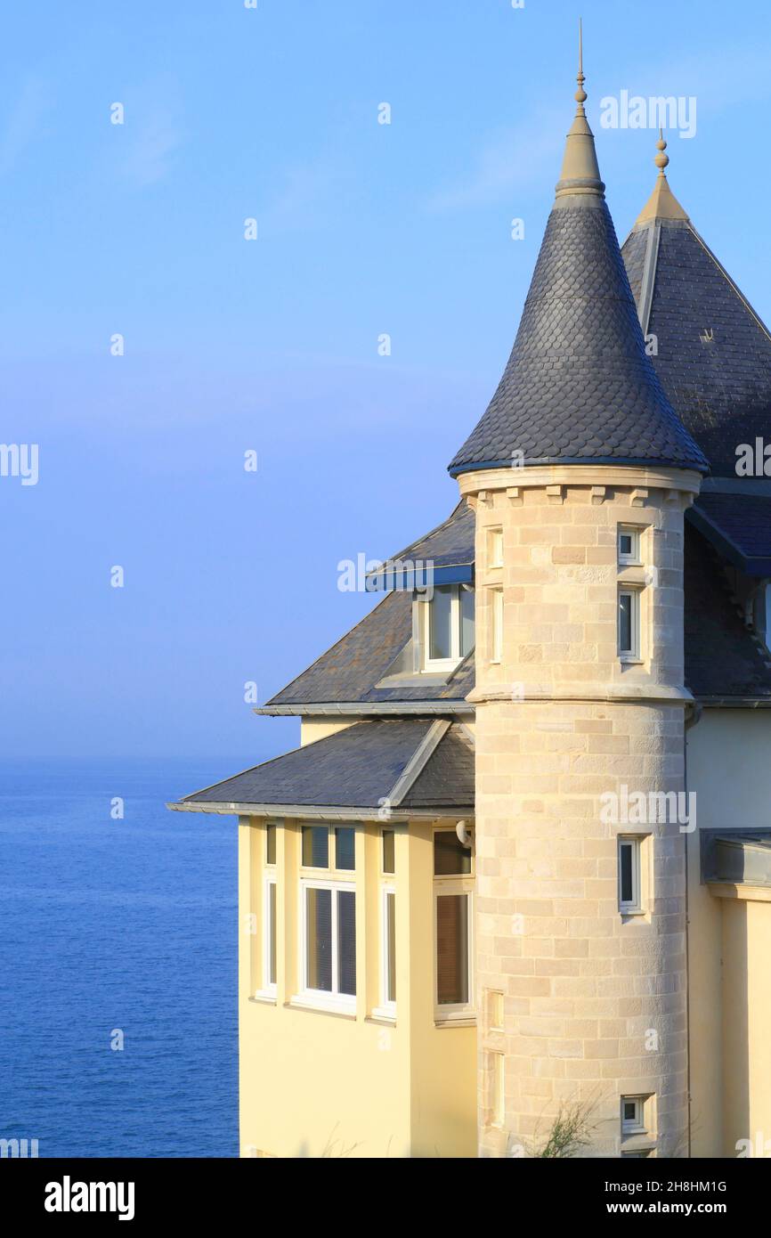 France, Pyrenees Atlantiques, Basque Country, Biarritz, villa Belza ...