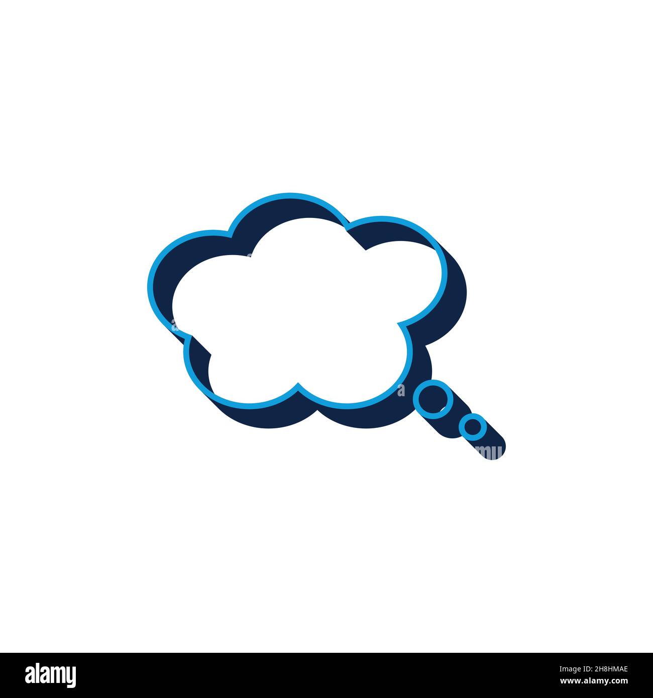 vector icon Speech Bubbles isometric. 3d sign isolated on white ...
