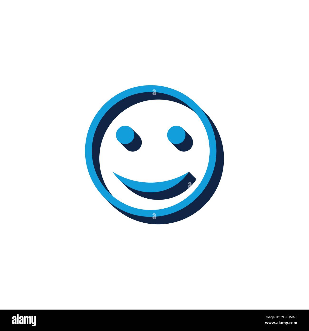 smile funny icon vector icon illustration isometric design Stock Vector ...