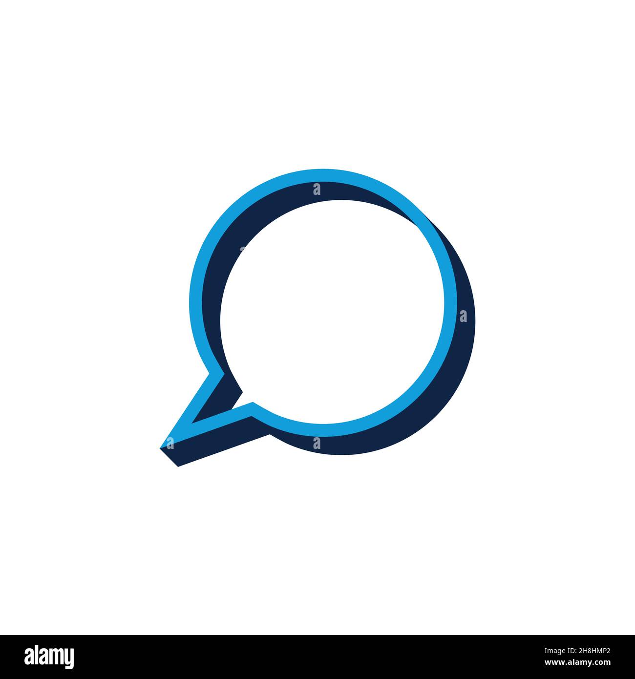 vector icon Speech Bubbles isometric. 3d sign isolated on white ...