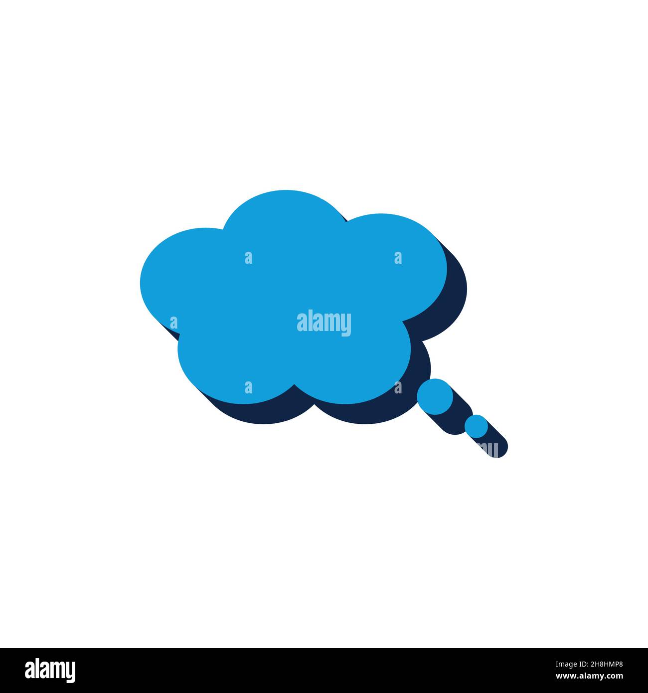vector icon Speech Bubbles isometric. 3d sign isolated on white ...