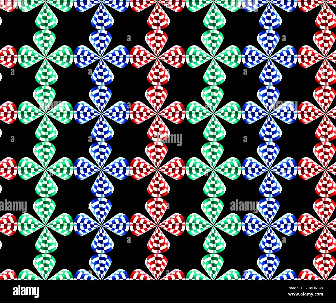 3d Rendering Abstract Capsule Colorful Background Seamless Pattern