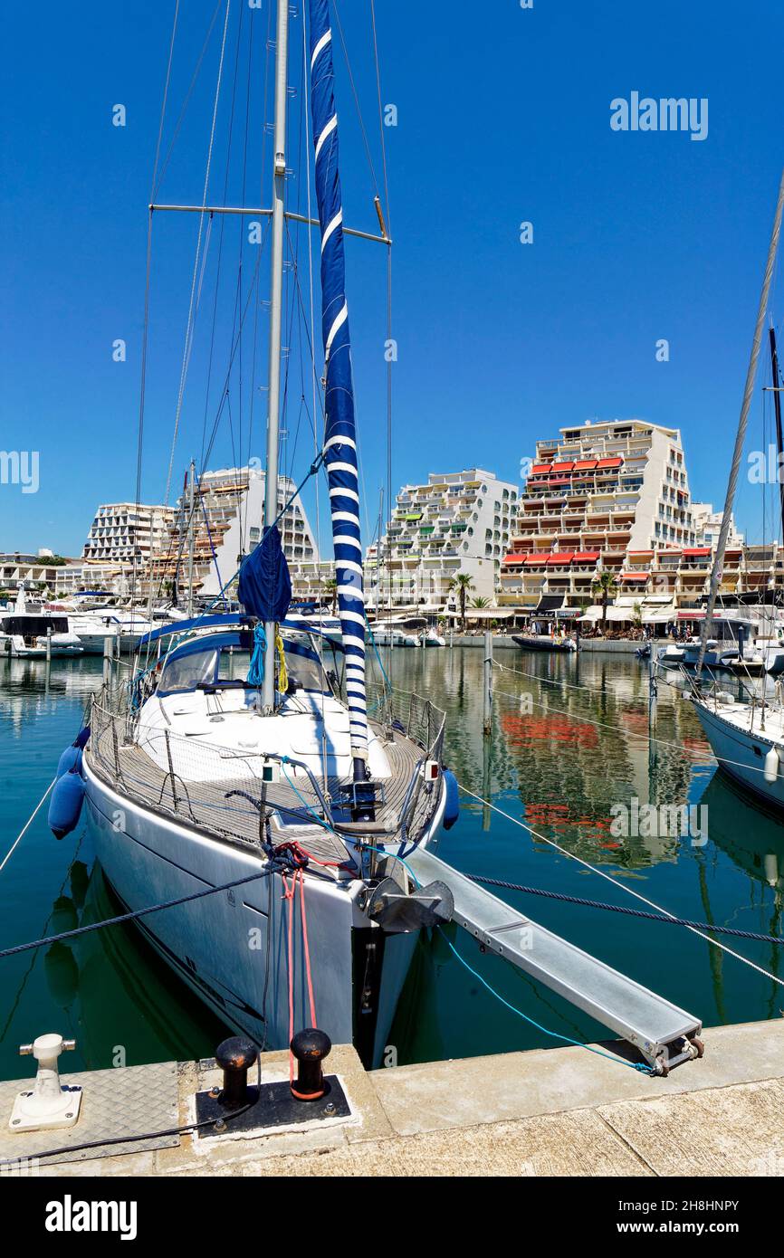 France Herault La Grande Motte The Resort Beach With Pyramidal Architecture Heritage Of The