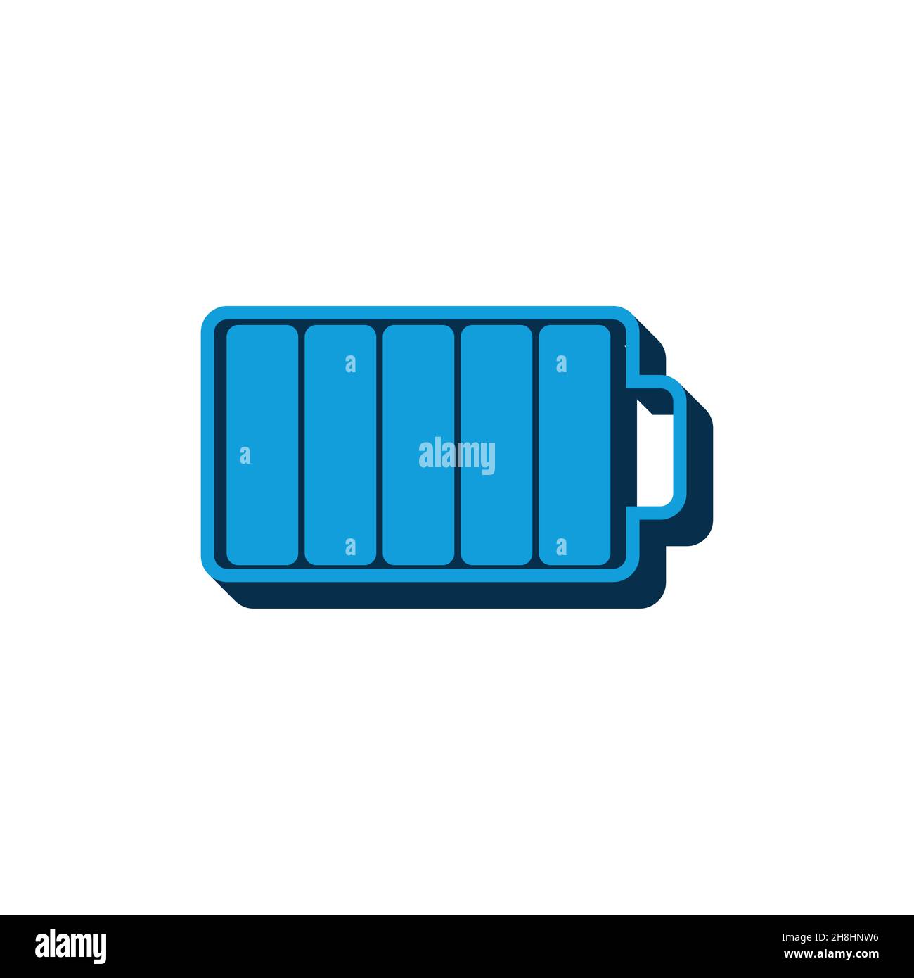 battery vector icon isometric. 3d sign isolated on white background ...