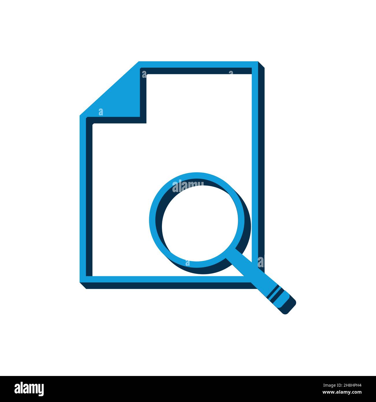 vector icon document isometric. 3d sign isolated on white background ...