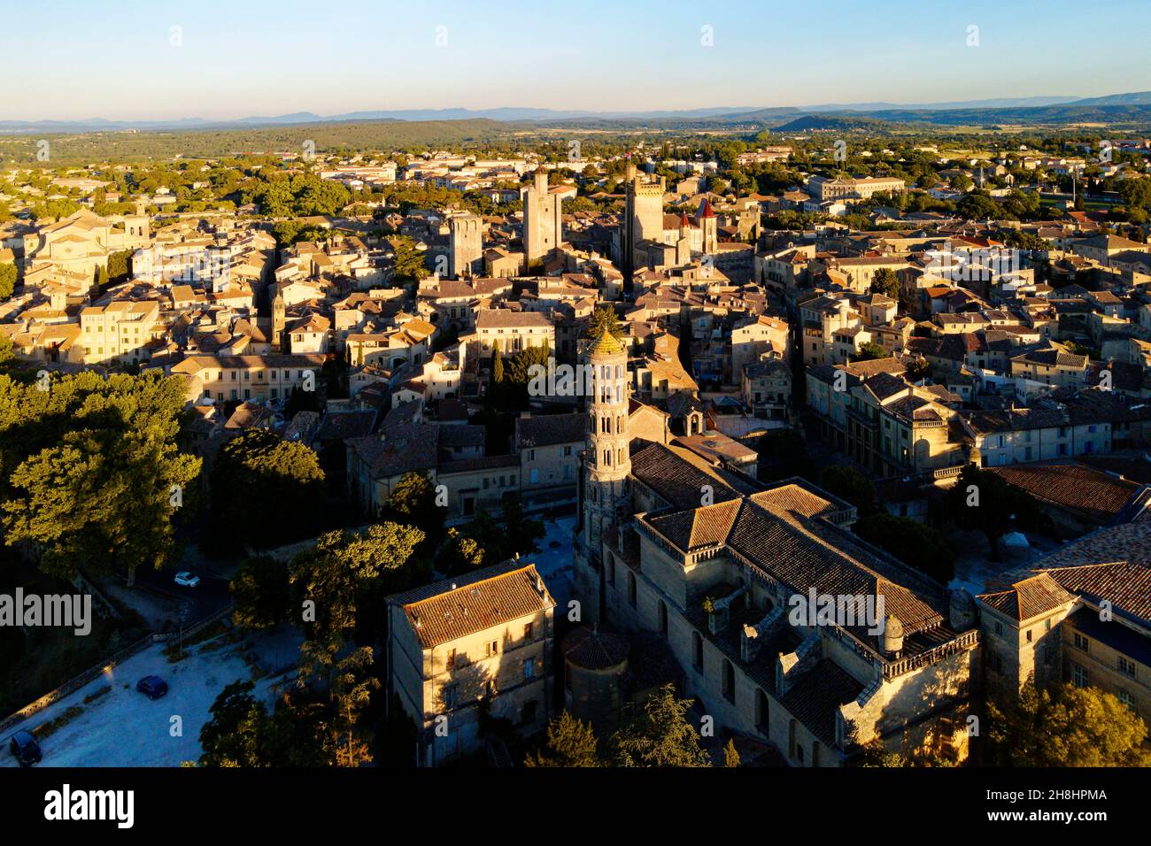 France, Gard, Pays d'Uzege, Uzes, the Ducal castle known as the Duche ...