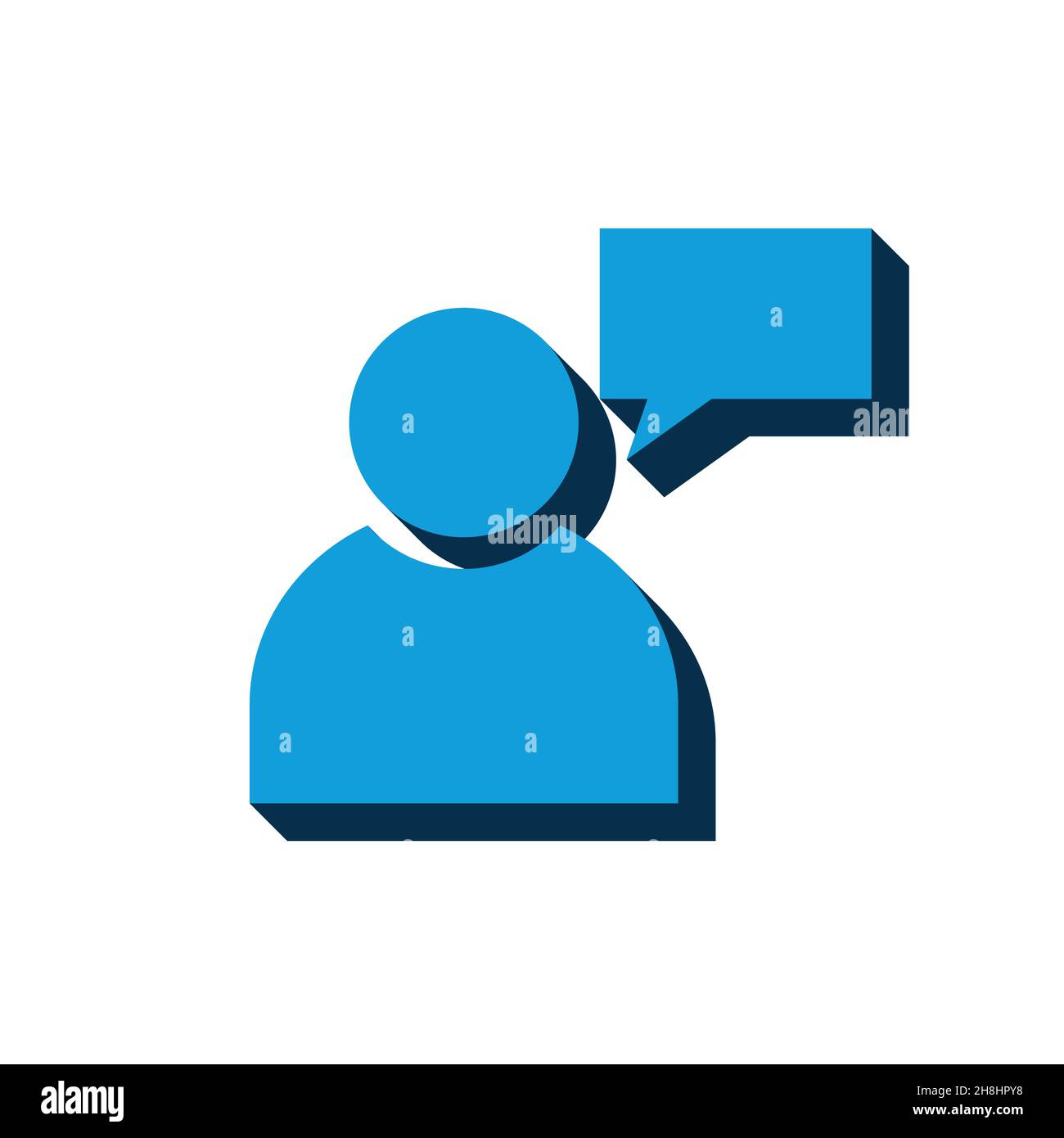 vector icon person isometric. 3d sign isolated on white background ...