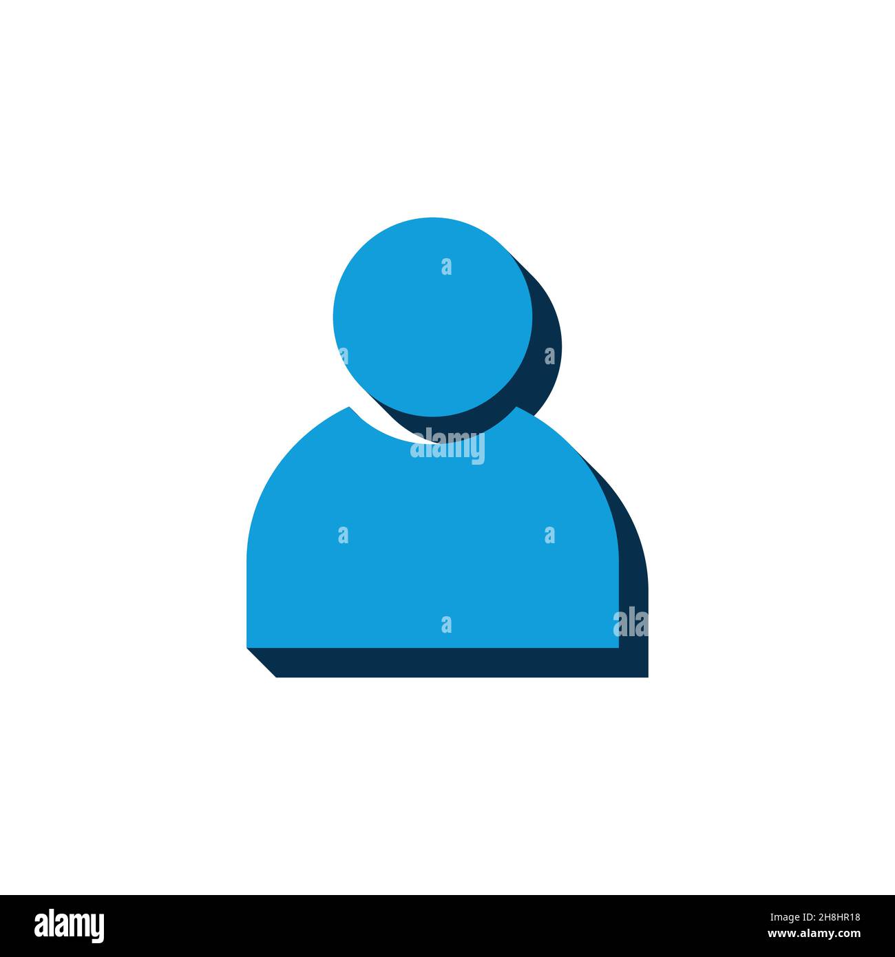 vector icon person isometric. 3d sign isolated on white background ...