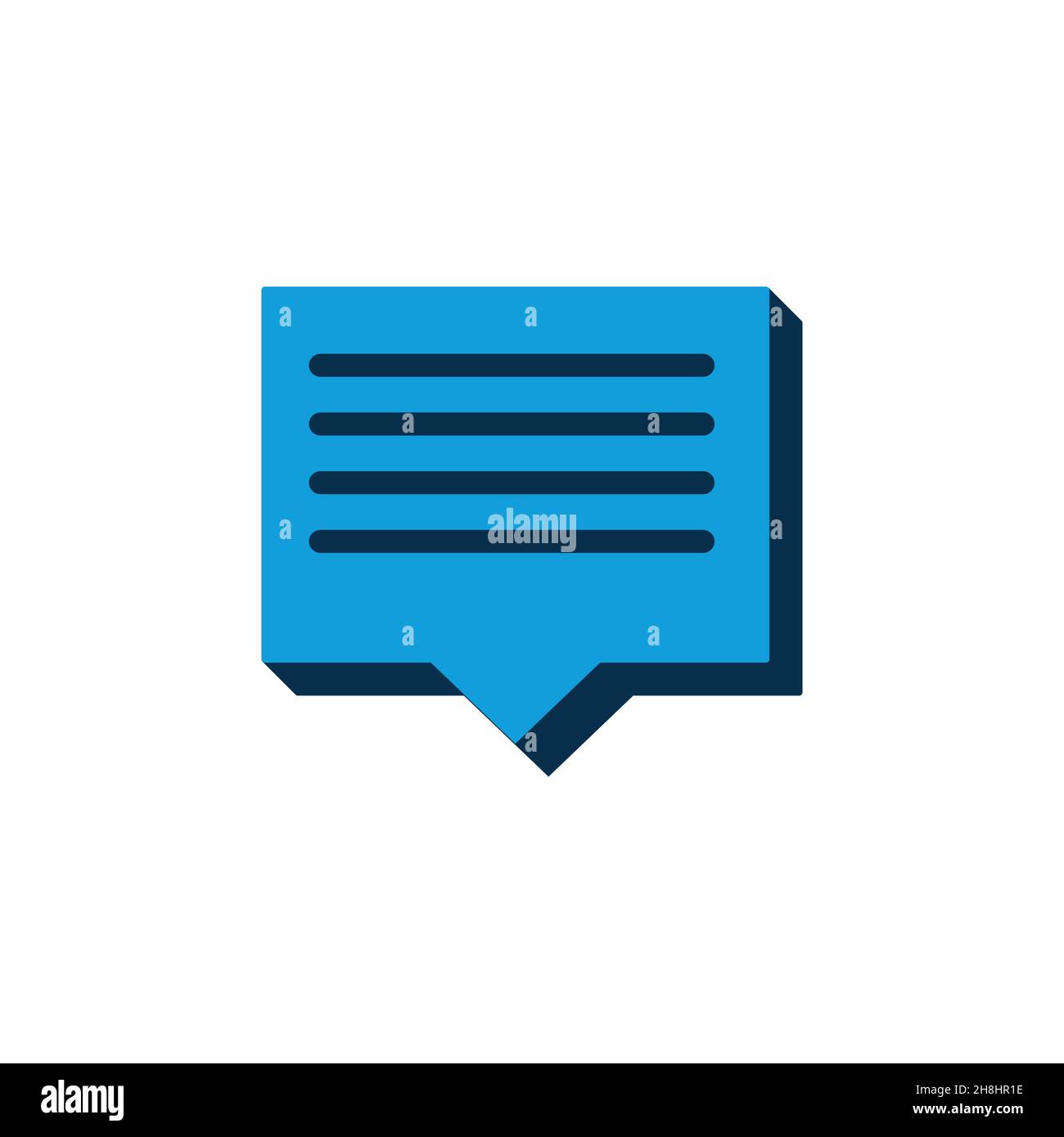 vector icon Speech Bubbles isometric. 3d sign isolated on white ...