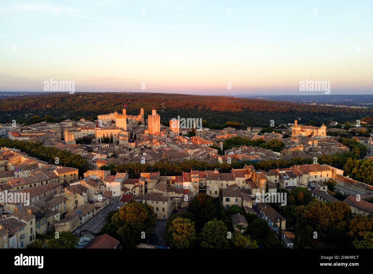 France, Gard, Pays d'Uzege, Uzes, the Ducal castle known as the Duche ...