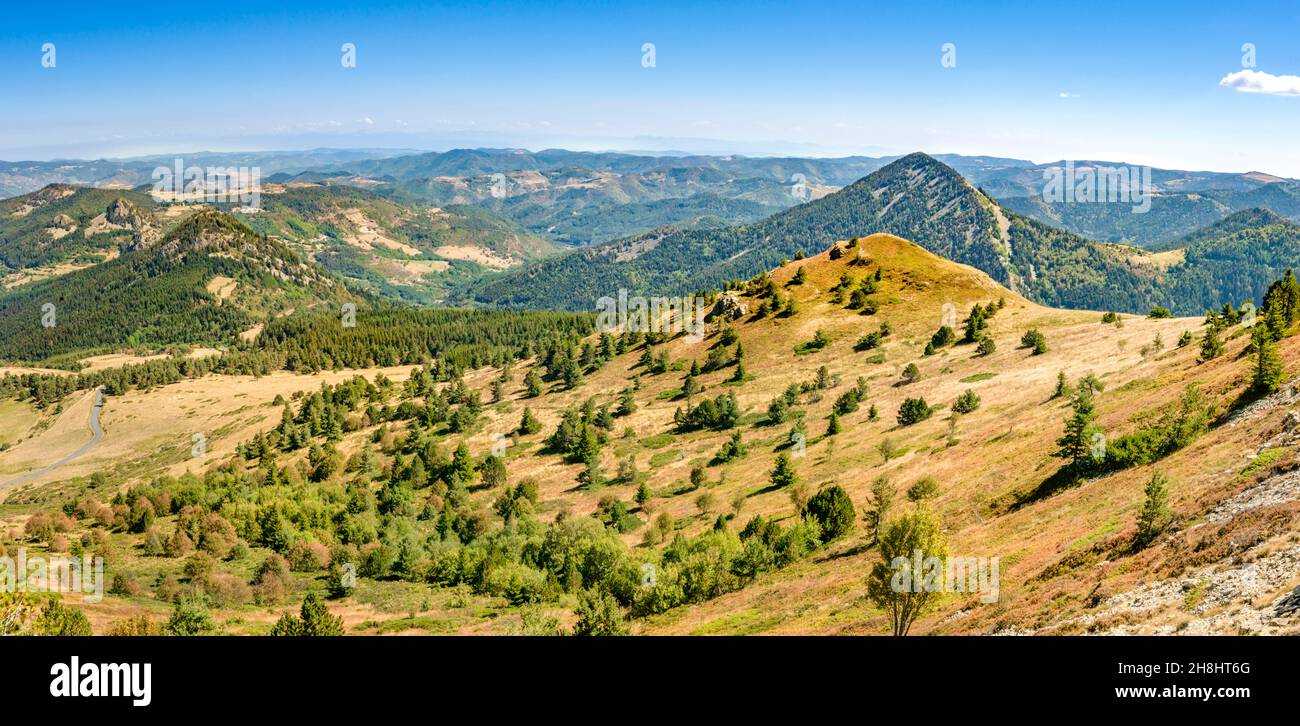 France, Ardeche, Archeche Mounts Natural Park, Boutieres Cirque Stock ...