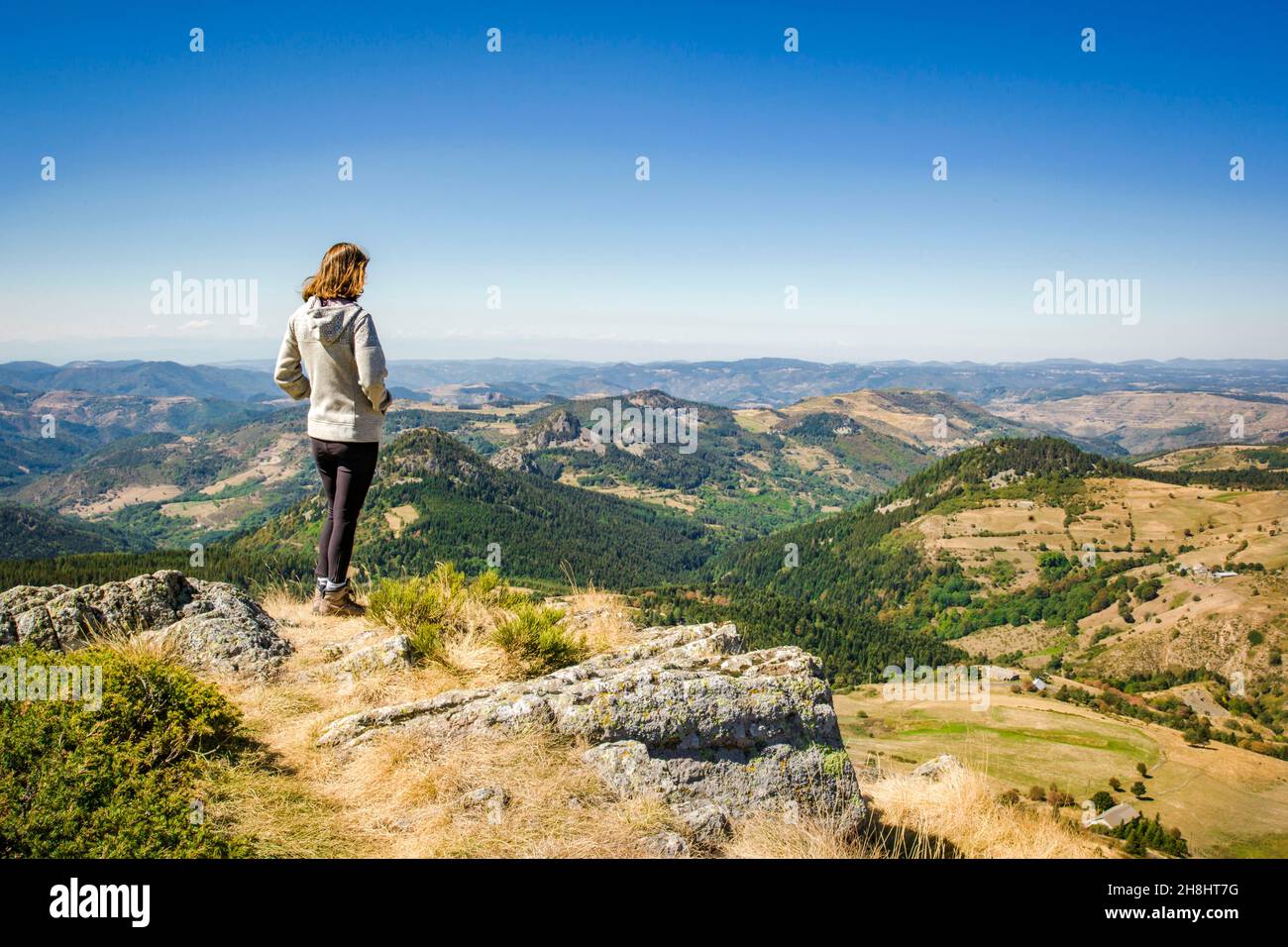 France, Ardeche, Archeche Mounts Natural Park, Boutieres Cirque Stock ...