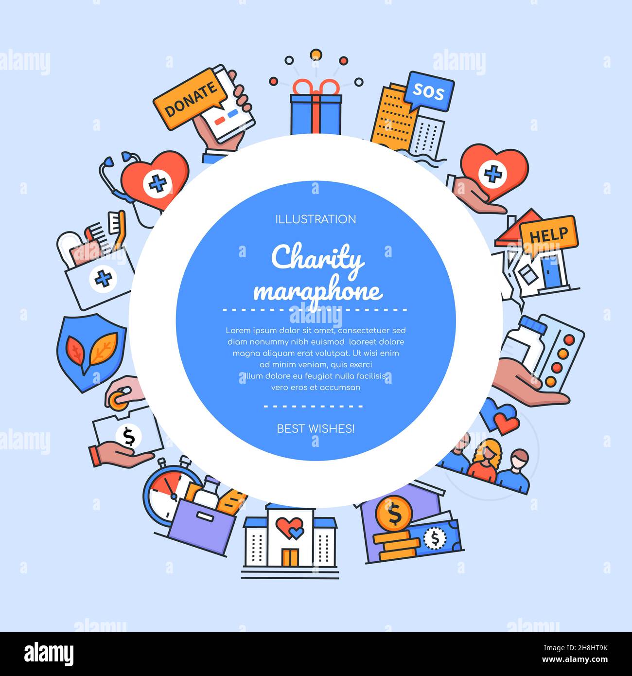 Disaster relief organization Stock Vector Images - Alamy