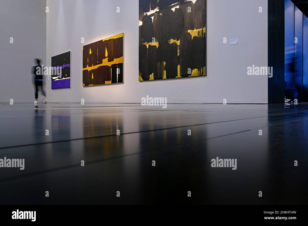 France, Aveyron, Rodez, Musee Soulages, modern art museum, hosts the ...