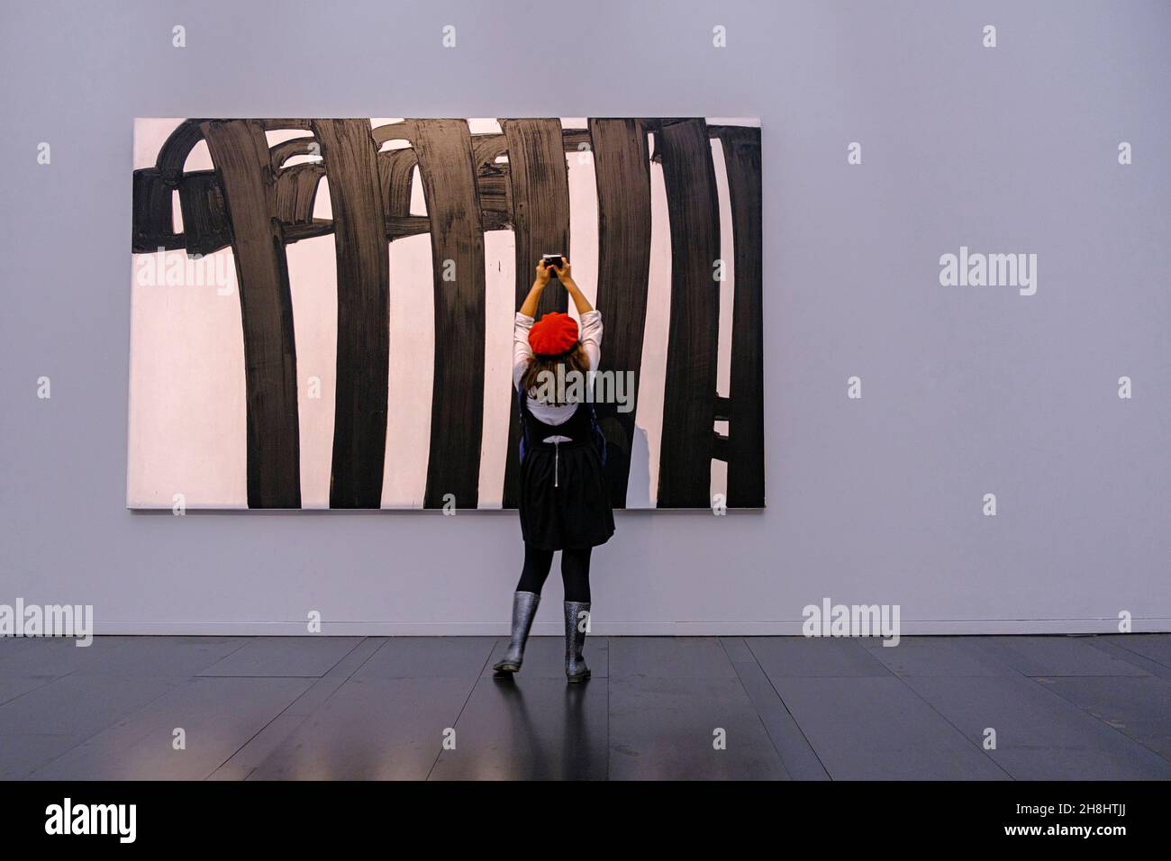 France, Aveyron, Rodez, Musee Soulages, modern art museum, hosts the ...