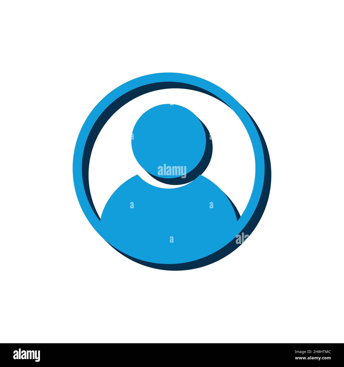 vector icon person isometric. 3d sign isolated on white background ...