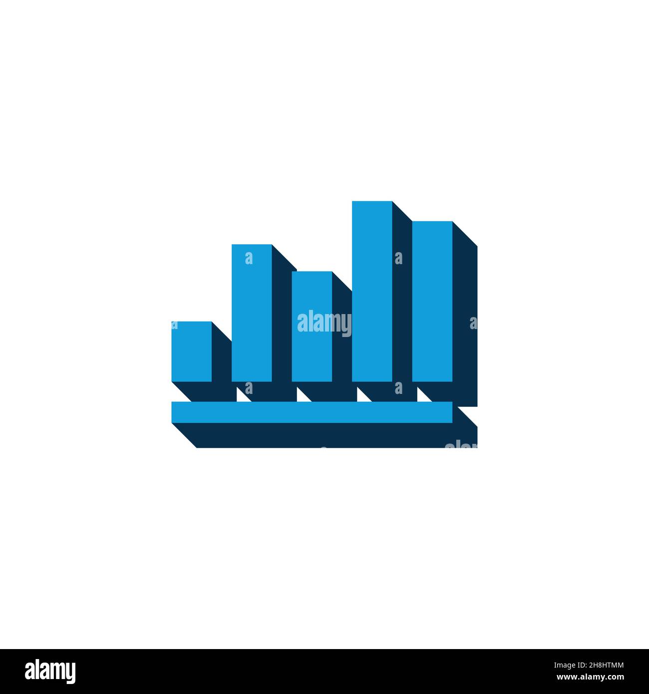 vector icon infographic, chart isometric. 3d sign isolated on white ...