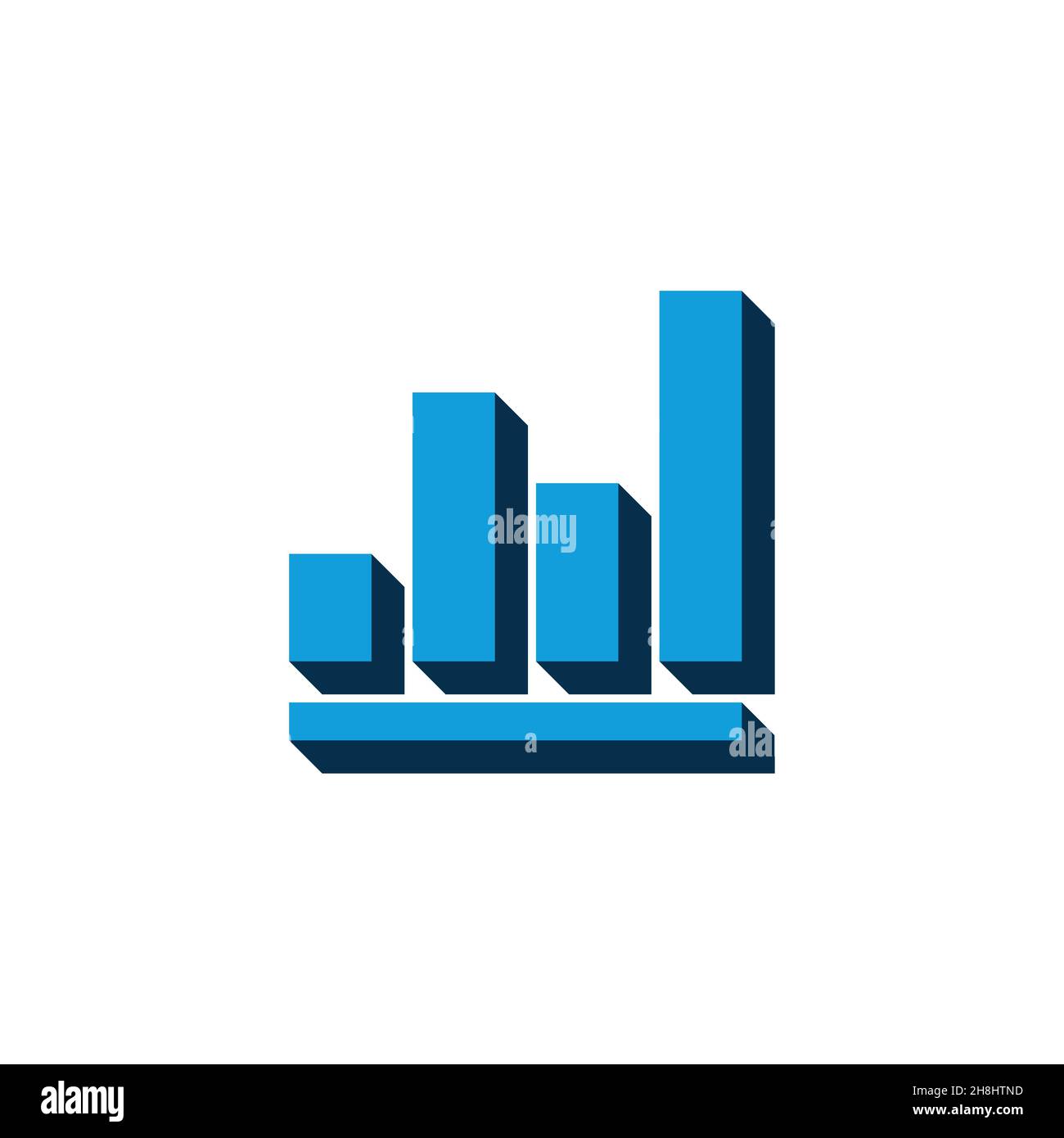 vector icon infographic, chart isometric. 3d sign isolated on white ...