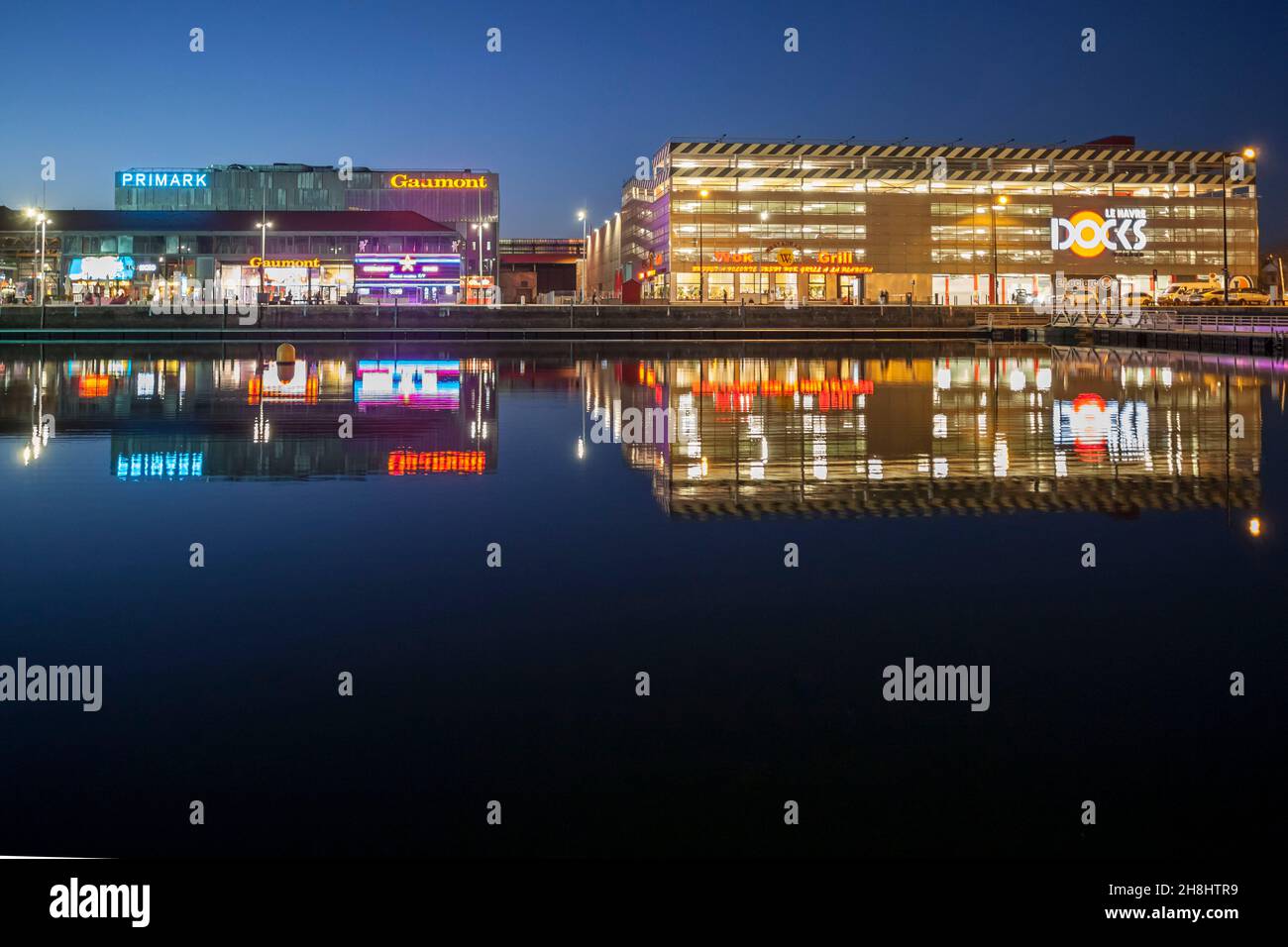 France, Seine Maritime, Le Havre, Bassin Paul Vatine, cinema and Docks ...