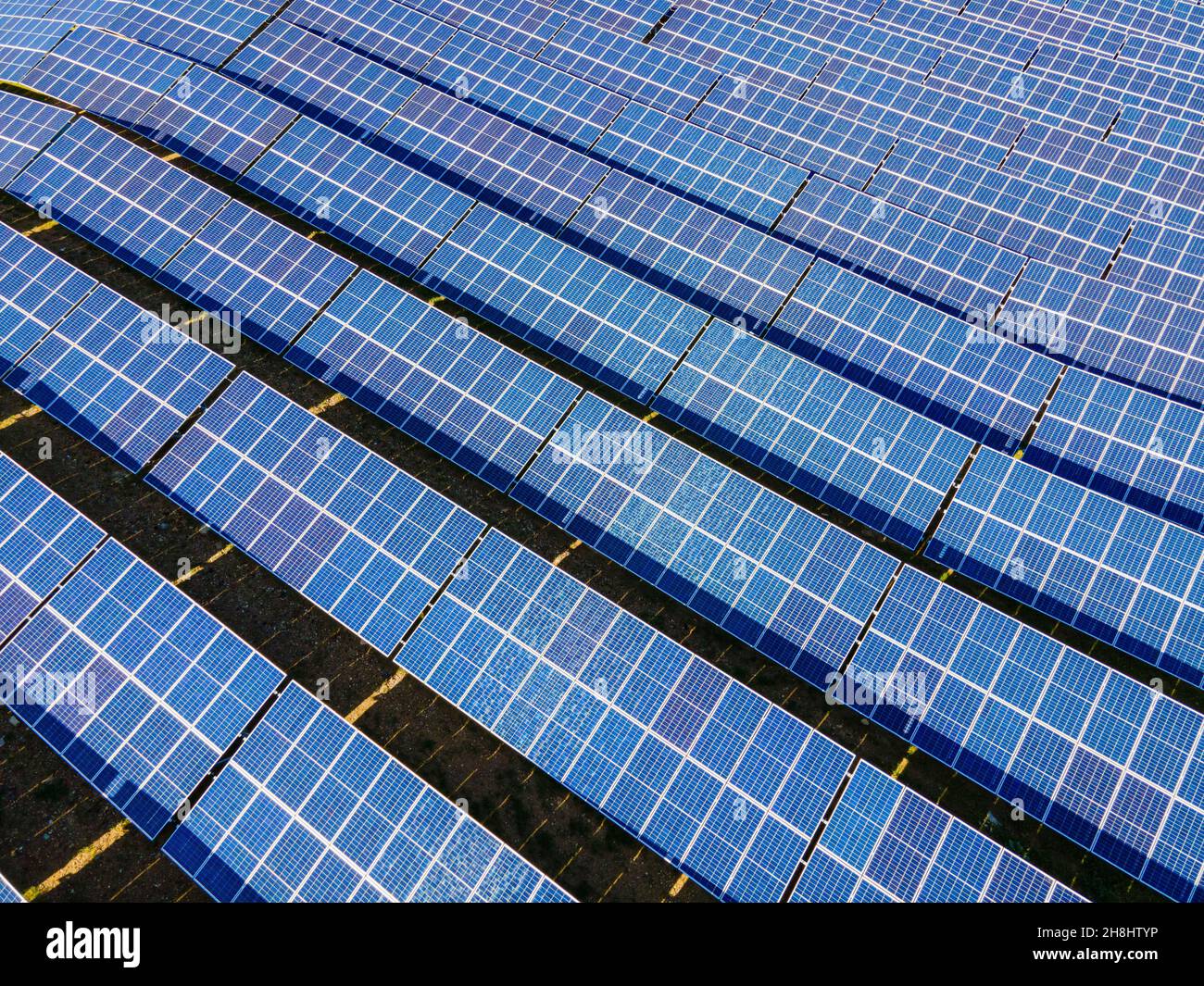 France, Essonne, Marcoussis, the largest solar panel farm in Ile de ...