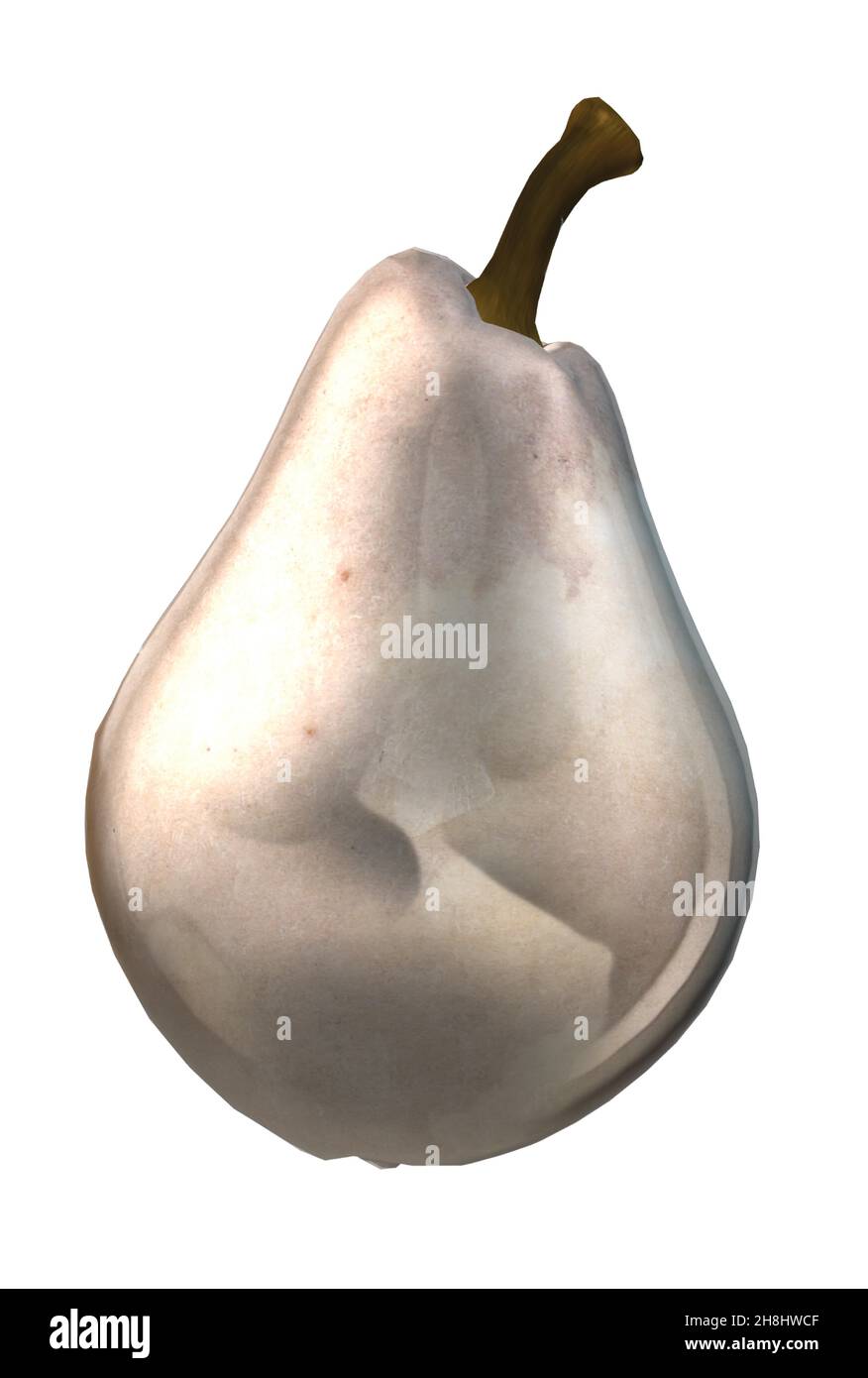 Silver Shiny Metal Pear Figurine Decoration Stock Vector Image & Art ...
