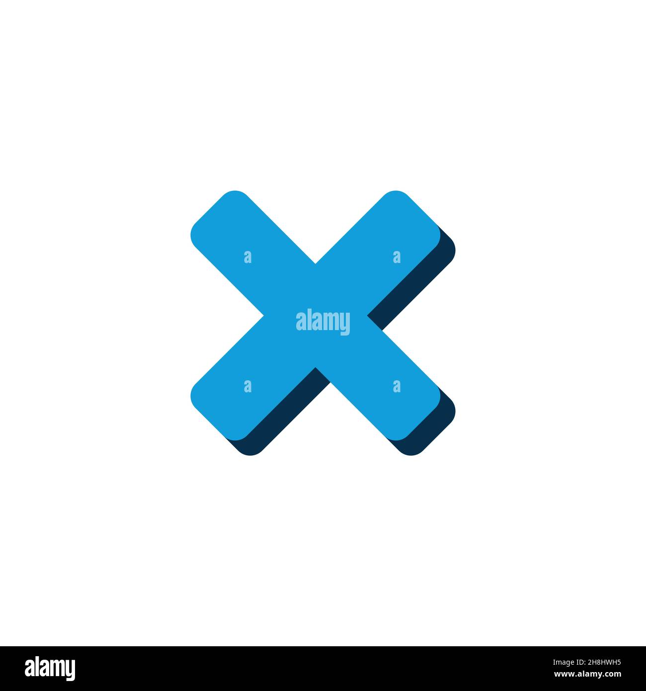 vector icon close isometric. 3d sign isolated on white background Stock ...