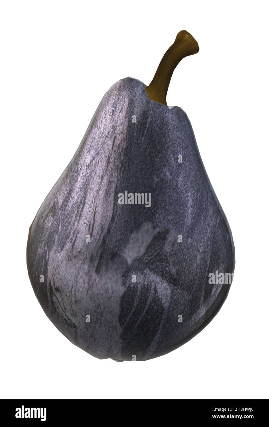 Dark Grey Swirl Marble Shiny Metal Pear Figurine Decoration Stock ...
