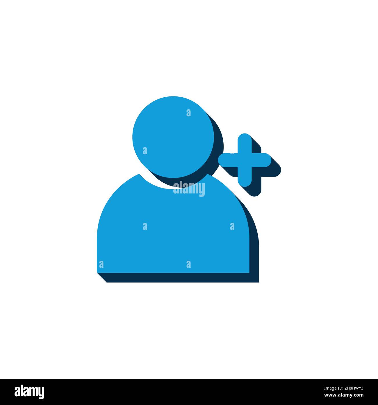 vector icon person isometric. 3d sign isolated on white background ...