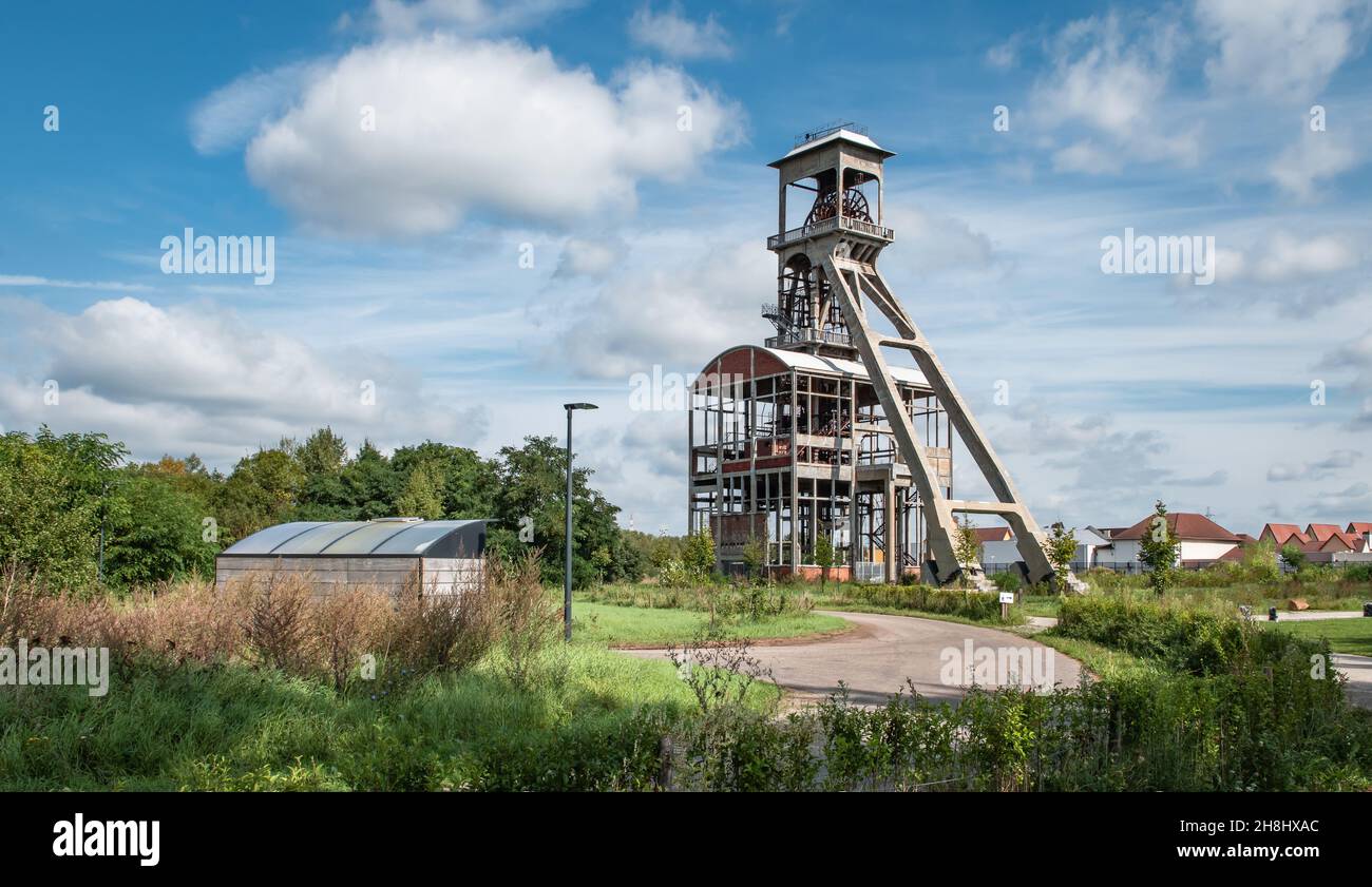 Old coal mine shaft in Belgium Stock Photo - Alamy