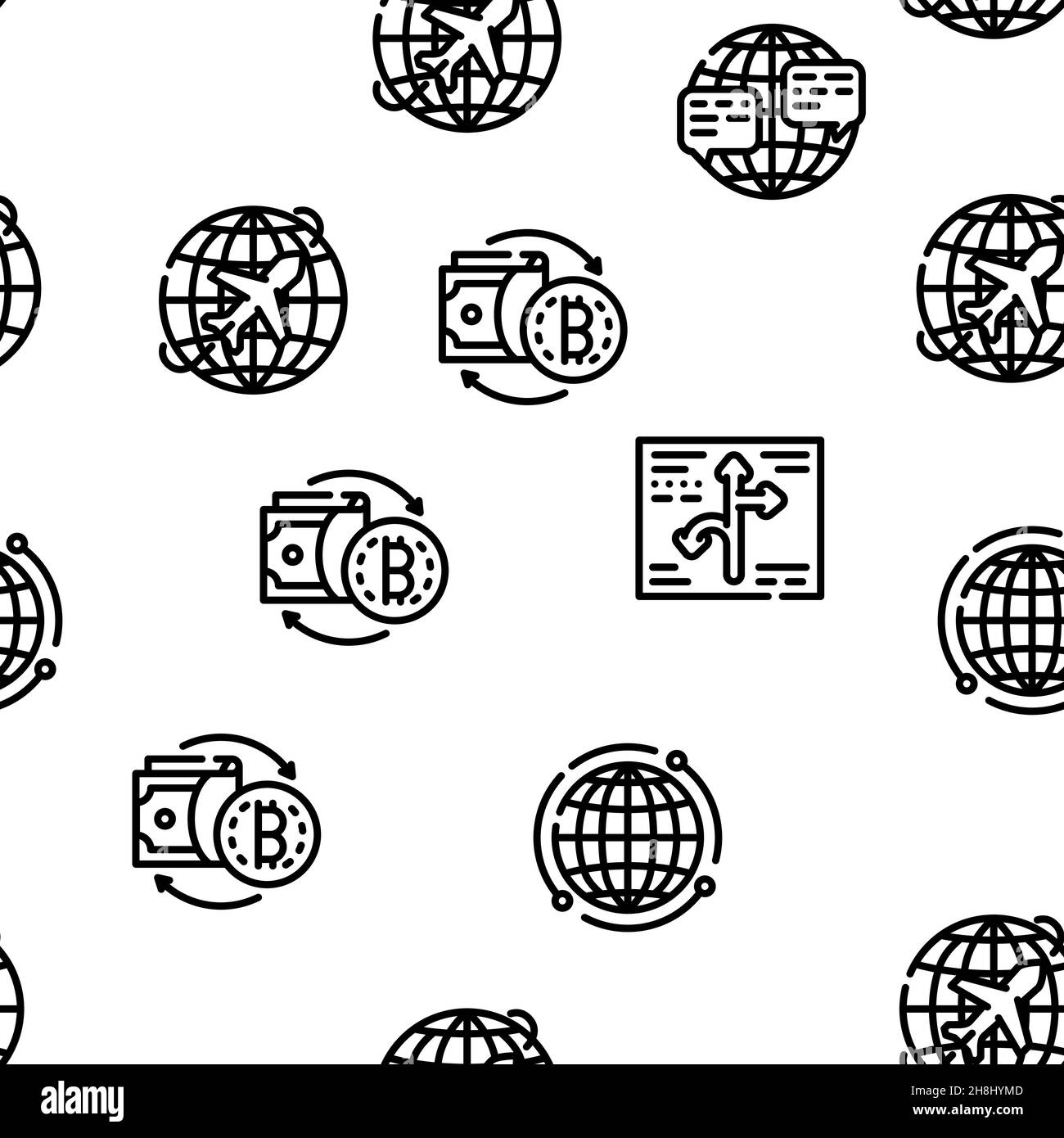 Economic globalization map Stock Vector Images - Alamy