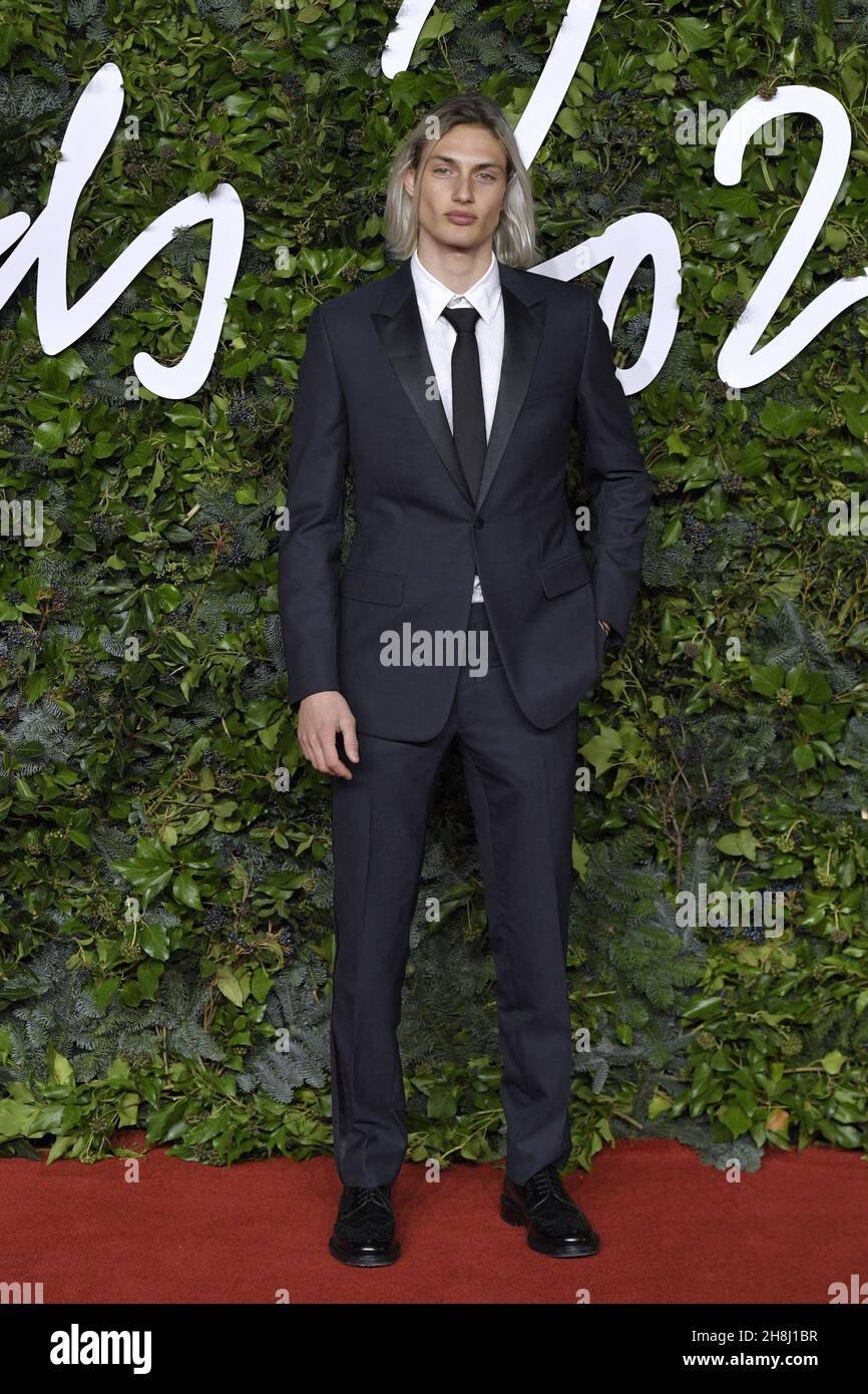 Thatcher Thornton attending The Fashion Awards 2021 at the Royal Albert ...