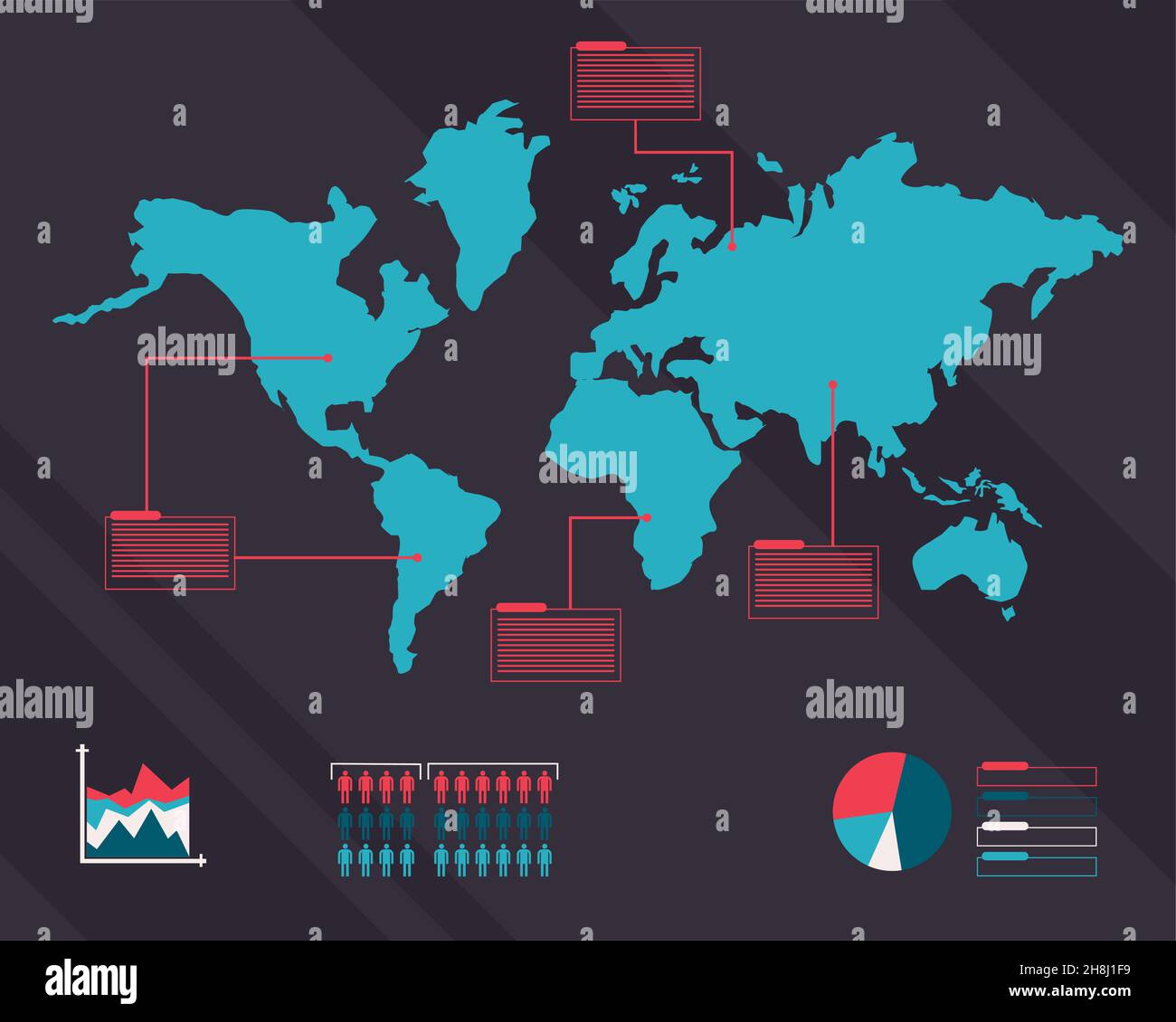 world infographic poster with charts Stock Vector Image & Art - Alamy
