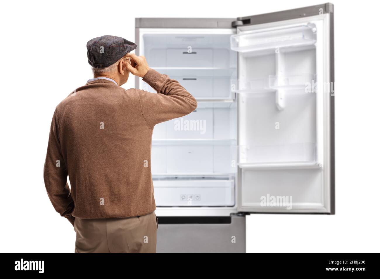 Man standing front fridge hi-res stock photography and images - Alamy
