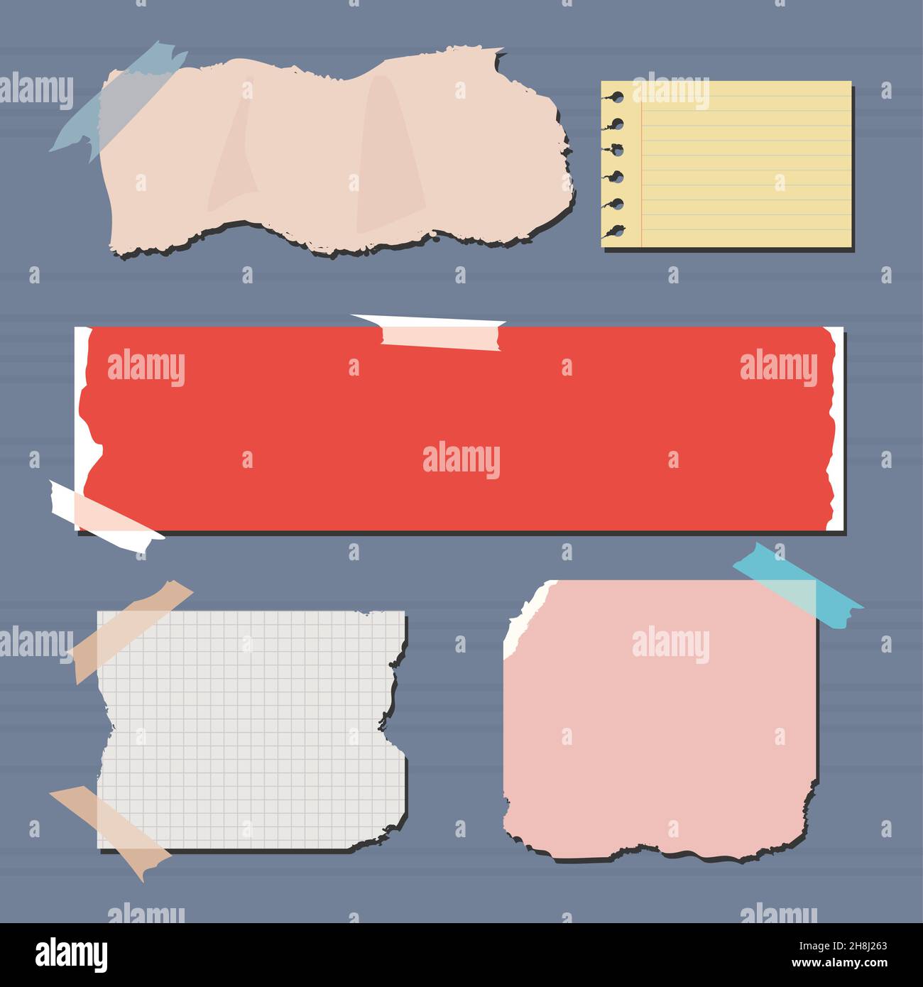Torn paper cardboard rip papers Stock Vector Images - Alamy
