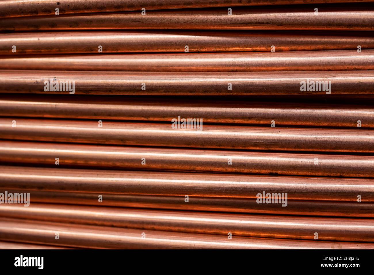 Closeup copper cable coil background texture, industry factory Stock ...
