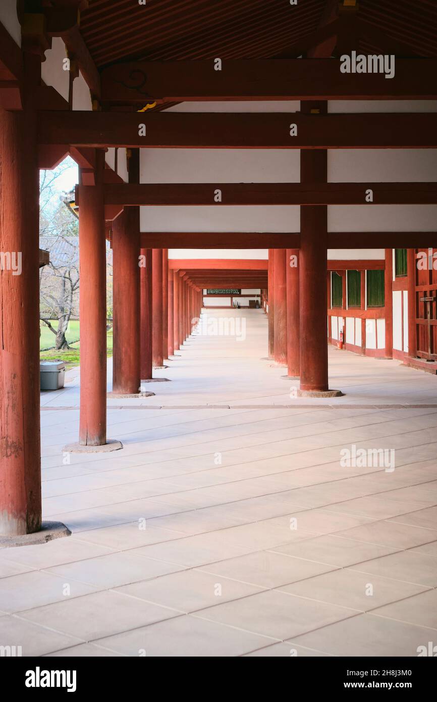 Wooden Pillars at Todaiji Temple in Nara, Japan Stock Photo - Alamy