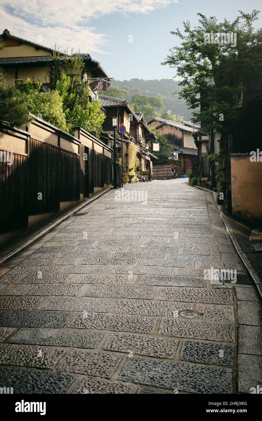 Traditional Residential Street in Kyoto, Japan Stock Photo - Alamy