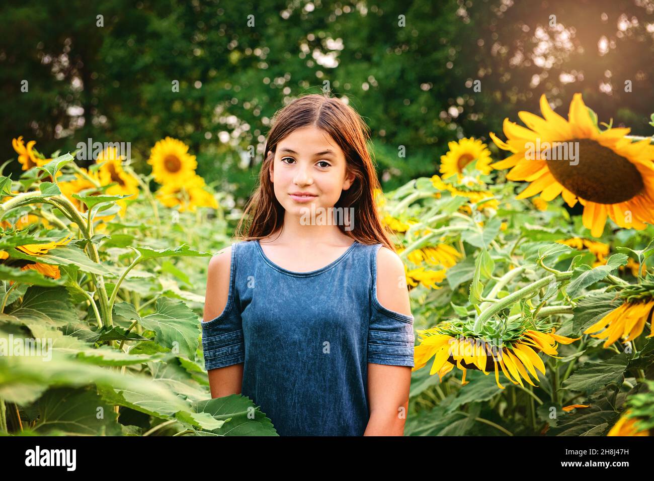 Tween girl red 11 13 years smile hi-res stock photography and images ...