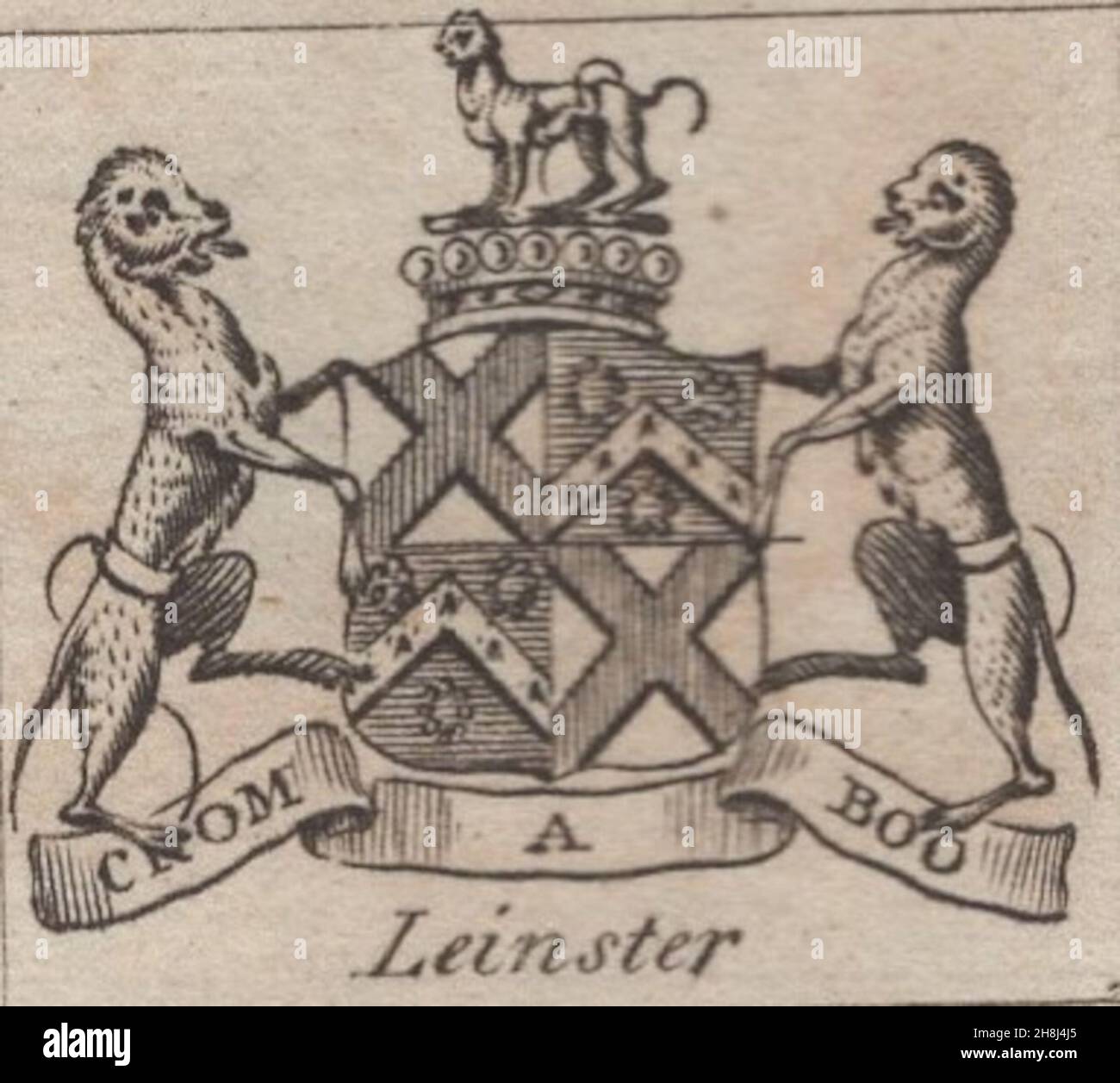 antique 18th century engraving heraldy coats of arms, English Viscounts ...